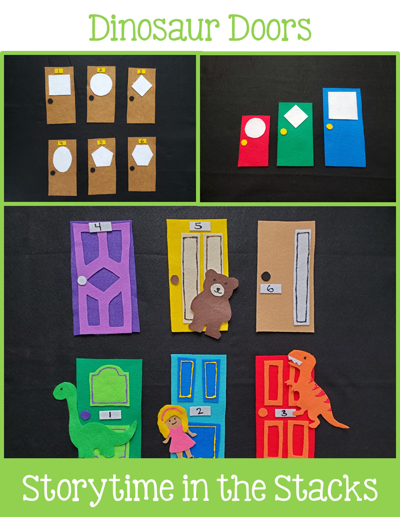 Flannel Friday: Dinosaurs & Doors Early Math Makeover – Storytime in ...